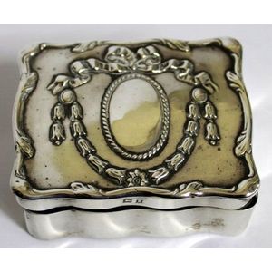 Victorian Silver Trinket Box - Boxes, Jewellery & Trinket (not wooden ...