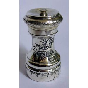 Silver Pepper Mill - Condiment & Cruet Sets - Silver