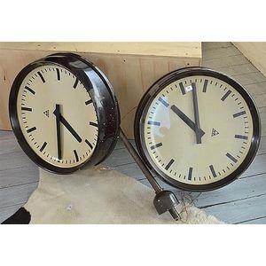 Antique railway station clocks - price guide and values