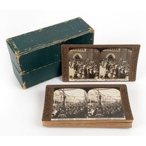 1908 American Fleet Visit: Seventeen Stereograph Cards in Box ...
