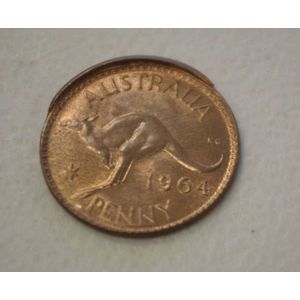 Rare 1964 Australian Mis-Strike Penny - Coins - Numismatics, Stamps & Scrip