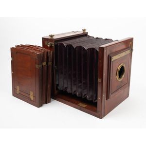 Mahogany Plate Tailboard Camera with Spare Front Element, c. 1890s ...