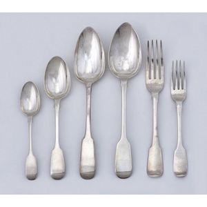 Mixed Fiddle Pattern Silver Flatware Collection - Flatware/Cutlery and ...