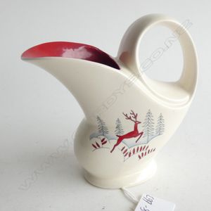 Crown Devon Stockholm Jug, Red Deer Pattern - 1950s - Crown Devon ...