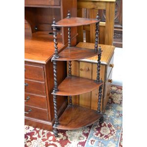 Victorian and Edwardian corner whatnots - price guide and values