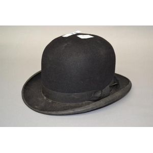 Antique French Bowler Hat - Headwear - Costume & Dressing Accessories