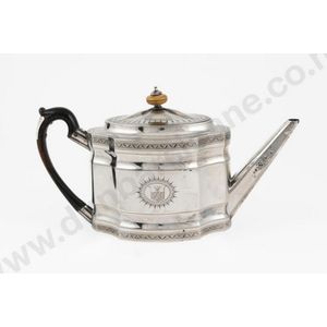 Georgian Sterling Silver Teapot, London 1796, Robert Sharp Maker - Tea ...