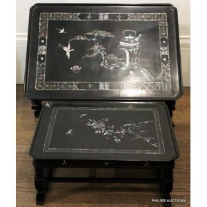 Korean Mother-of-Pearl Inlaid Soban Tables, Late 20th Century ...