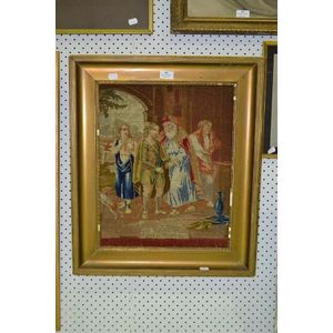 Antique and vintage woolwork embroidery - price guide and values