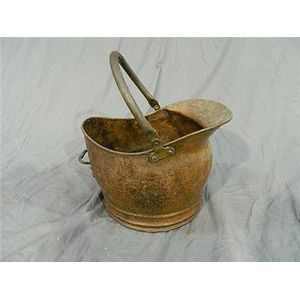 Copper Coal Helmet Bucket - Structural - Fireplace Accessories ...