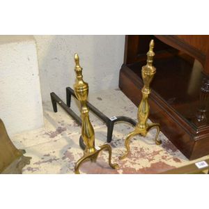 Brass Fire Dogs Pair - Structural - Fireplace Accessories - Architectural