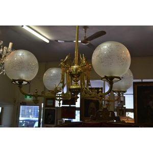 19th century ceiling gasoliers, bronze, brass etc. - price guide and values