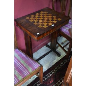Regency Sliding Games Table in Rosewood - Tables - zOther - Furniture