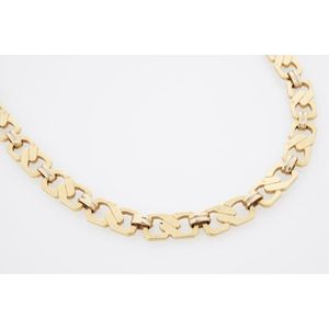 18ct Yellow Gold Interlocking Link Chain with Egyptian Hallmarks ...