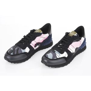 Valentino Rockrunner Sneakers in Pink, Grey, and Black Camo - Footwear ...
