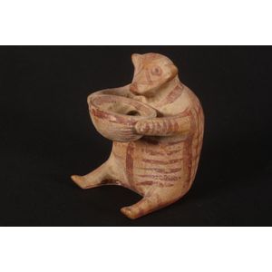 Seated Hedgehog Figurine with Bowl from Cycladic Civilization - Zother ...