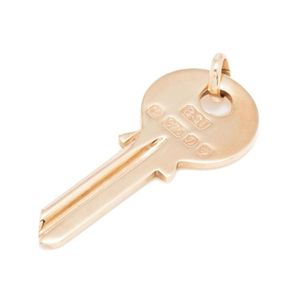 Vintage 9ct Gold Key Pendant, London 1978, British Standards Mark ...