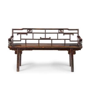 Chinese Bat Carved Bench - Furniture - Oriental