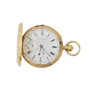 18ct Gold Engine Turned Hunter Case Pocket Watch by Nielsen - Watches ...