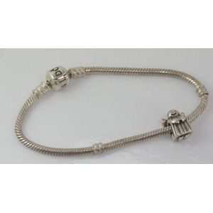 Silver Pandora Bracelet with Charm - Bracelets/Bangles - Jewellery