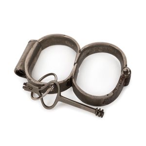 Convict handcuffs and manacles, Australian Colonial, Port Arthur ...