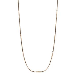 9ct Gold Antique Muff Chain with Pierced Links - Necklace/Chain - Jewellery