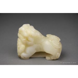 Carved Chinese jade dog - price guide and values