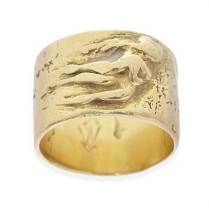 Abstract Figural Gold Ring by Matcham Skipper - Rings - Jewellery