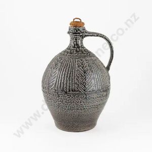 Large Mirek Smisek salt glazed flagon with original stopper - New ...