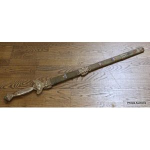 Chinese Silver Filigree Sword and Scabbard, Late Qing Dynasty - Zother ...