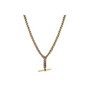 9ct Gold Albert Chain with Swivels and T-Bar Drop - Necklace/Chain ...
