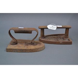 Vintage flat irons and coal irons - price guide and values