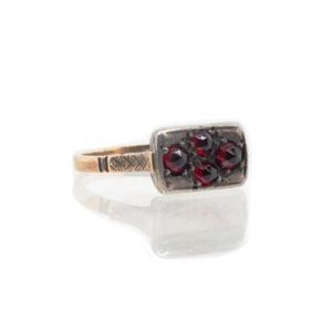 Antique Bohemian Garnet Ring with European Marks, 9ct Gold - Rings ...