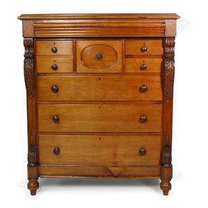 Colonial Kauri Scotch Chest with Carved Detail - Chests of Drawers ...