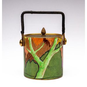 Carlton Ware Limited Series Ceramic Storage Jar with Woven Handle ...