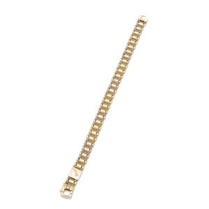 18ct Gold Train Track Bracelet with Parrot Clasp - Bracelets/Bangles ...