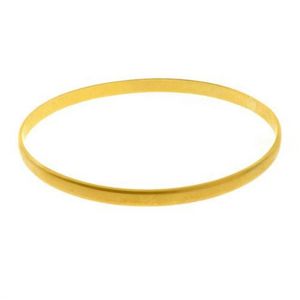 18ct Gold Plain Bangle, 15g Weight, 62mm Diameter - Bracelets/Bangles ...
