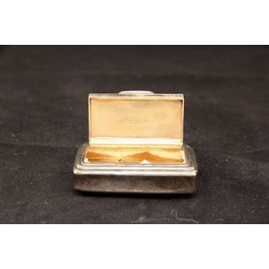 1867 Birmingham Hallmarked Silver Rectangular Pill Box - Boxes ...