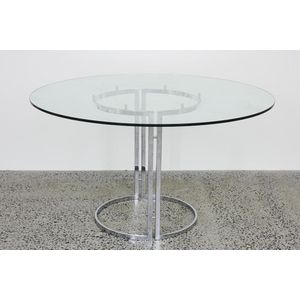 Plunkett's Circular Glass Dining Table - British - Furniture - Post 1950