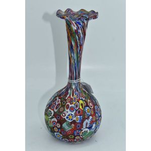 Millefiori Murano Glass Vase - Venetian / Murano - Glass