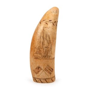 Scrimshaw whale's teeth, ivory and bone - price guide and values