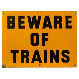 Train Transportation Signs: Safety, Etiquette, and Advertising Display ...