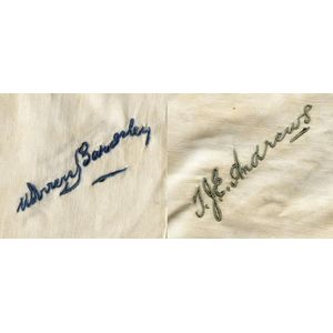 1926 Australian Team Autographed Tablecloth - Sporting - Cricket ...