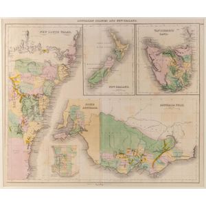 Australian Colonies and New Zealand: Goldfields Highlighted, 1850 ...