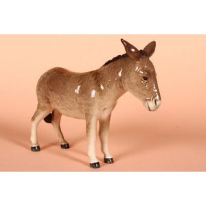 Brown Glazed Beswick Porcelain Donkey - 18cm - Beswick - Ceramics