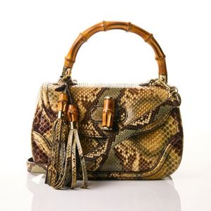Limited Edition Gucci Bamboo Python Top Handle Bag, #61/170 - Handbags & Purses - Costume ...