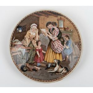 A Letter from the Diggings: Pratt Ware Pot Lid - Pratt Ware - Ceramics
