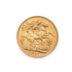 1915 Perth Mint Gold Sovereign, Weight 7.95g - Rare Find! - Coins ...