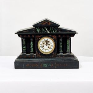 Late Victorian Slate and Marble Mantel Clock, 42.5 cm Width - Clocks ...