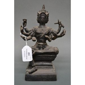Bronze Multi-Armed Buddha Statue - 22cm - Bronze - Oriental